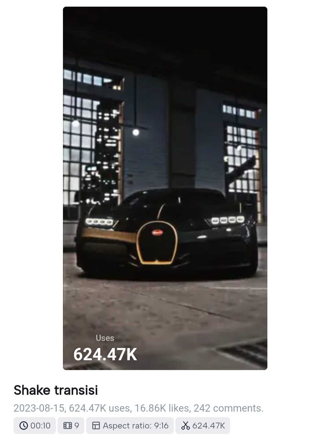 Shake Transition Capcut Template